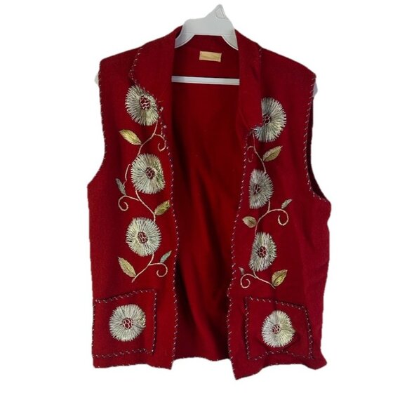 Handmade | Sweaters | Vintage Handmade Polish Folk Art Floral ...